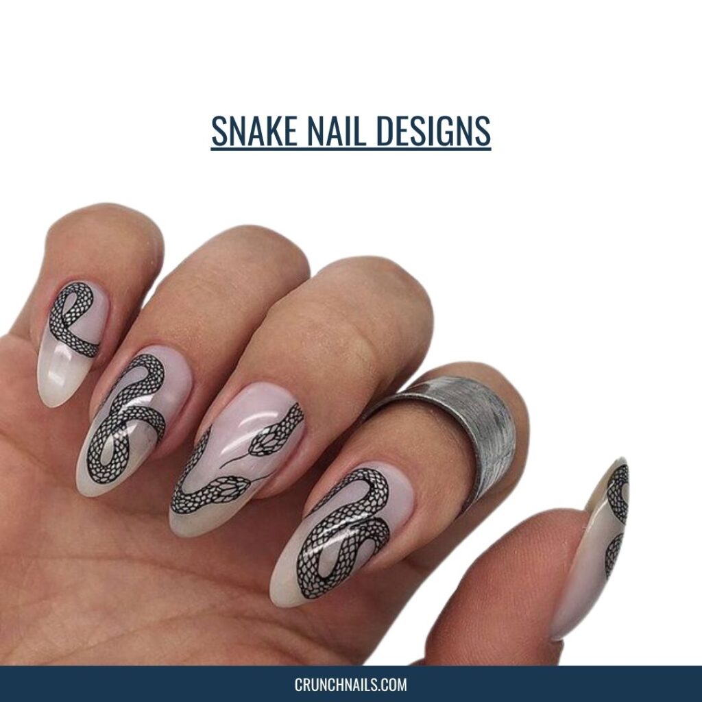 Ssssstyle Goals Top Snake Nail Designs to Die For